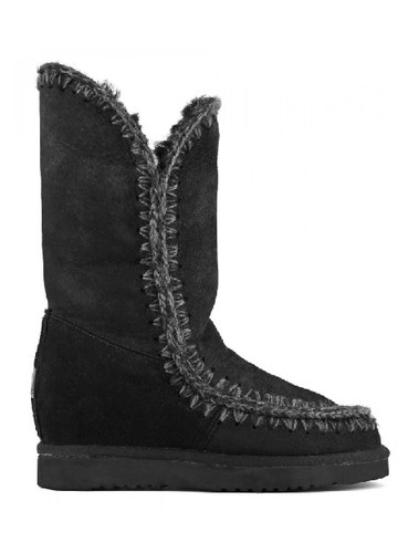 Botas Mou Eskimo inner wedge tall black | Gala Look