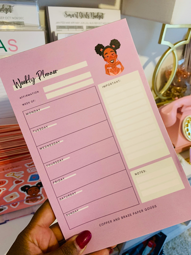 Write it Down Weekly Planner | Copper and Brass