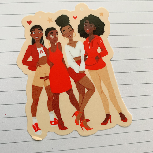 Diva Sticker | Copper and Brass