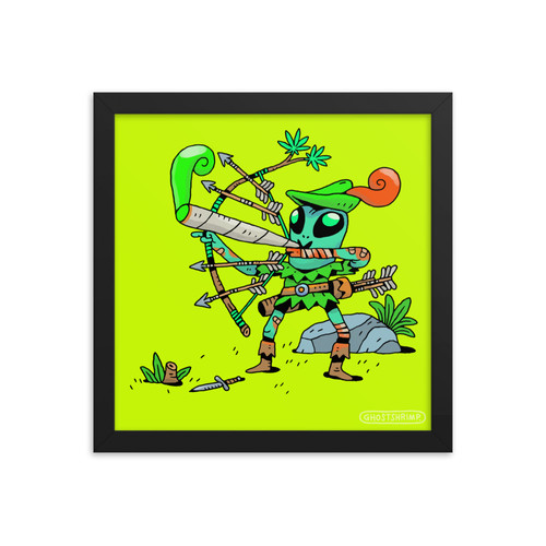Robin Weed 12 x 12in Framed Giclee Print | ghostshrimpglobal