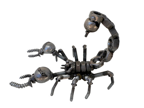 Scorpion Metal Sculpture - Handcrafted Art, Buy Online