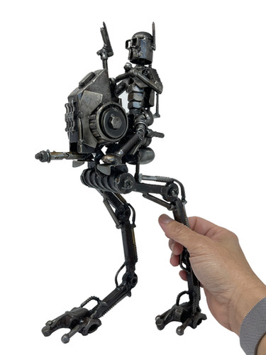 MechanoStrider Metal Sculpture – Buy Online Unique Sci-Fi Decor