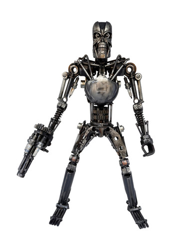 The Iron Enforcer | Terminator Inspired Recycled Metal Sculpture by ...