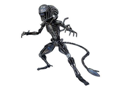 The Cosmic Stalker – Alien-Inspired Recycled Metal Sculpture | Handmade ...
