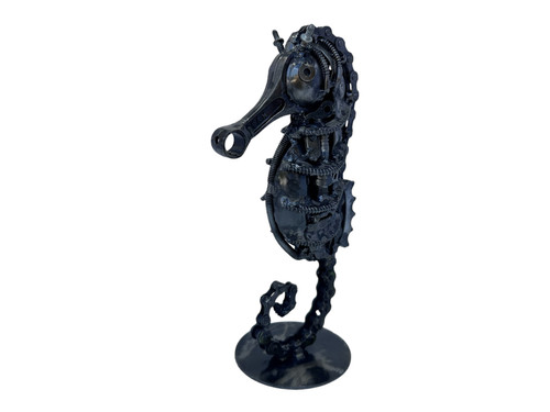 Seahorse Metal Sculpture - Marine-Inspired Art, Buy Online