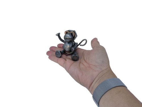 Buy Little Monkey Metal Sculpture – Handcrafted Animal Art Online