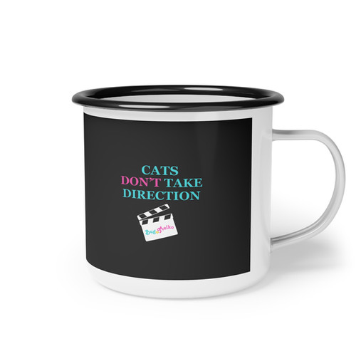 Bug & Meiko Enamel Camp Cup - Cats Don't Take Direction | Bug & Meiko
