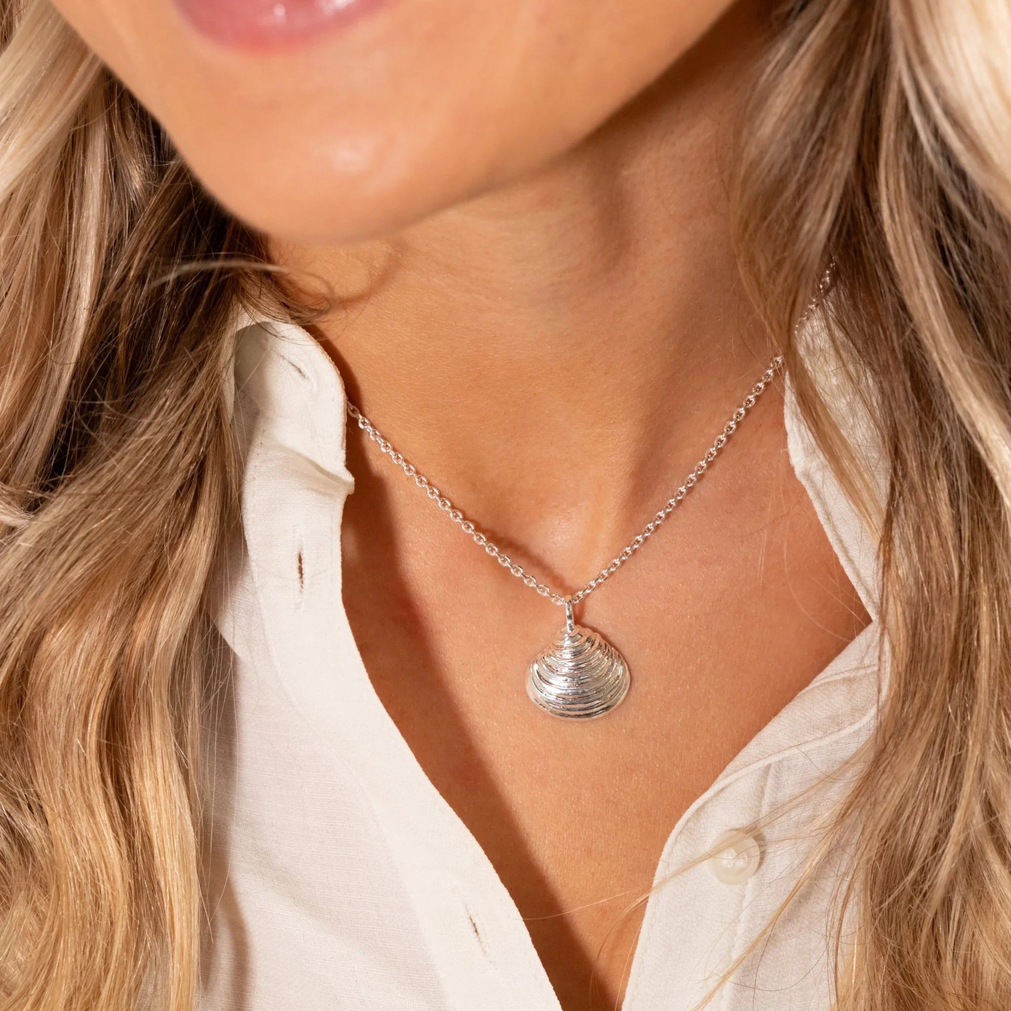 Mounts Bay Clam Shell Pendant | Seaside Jewellery