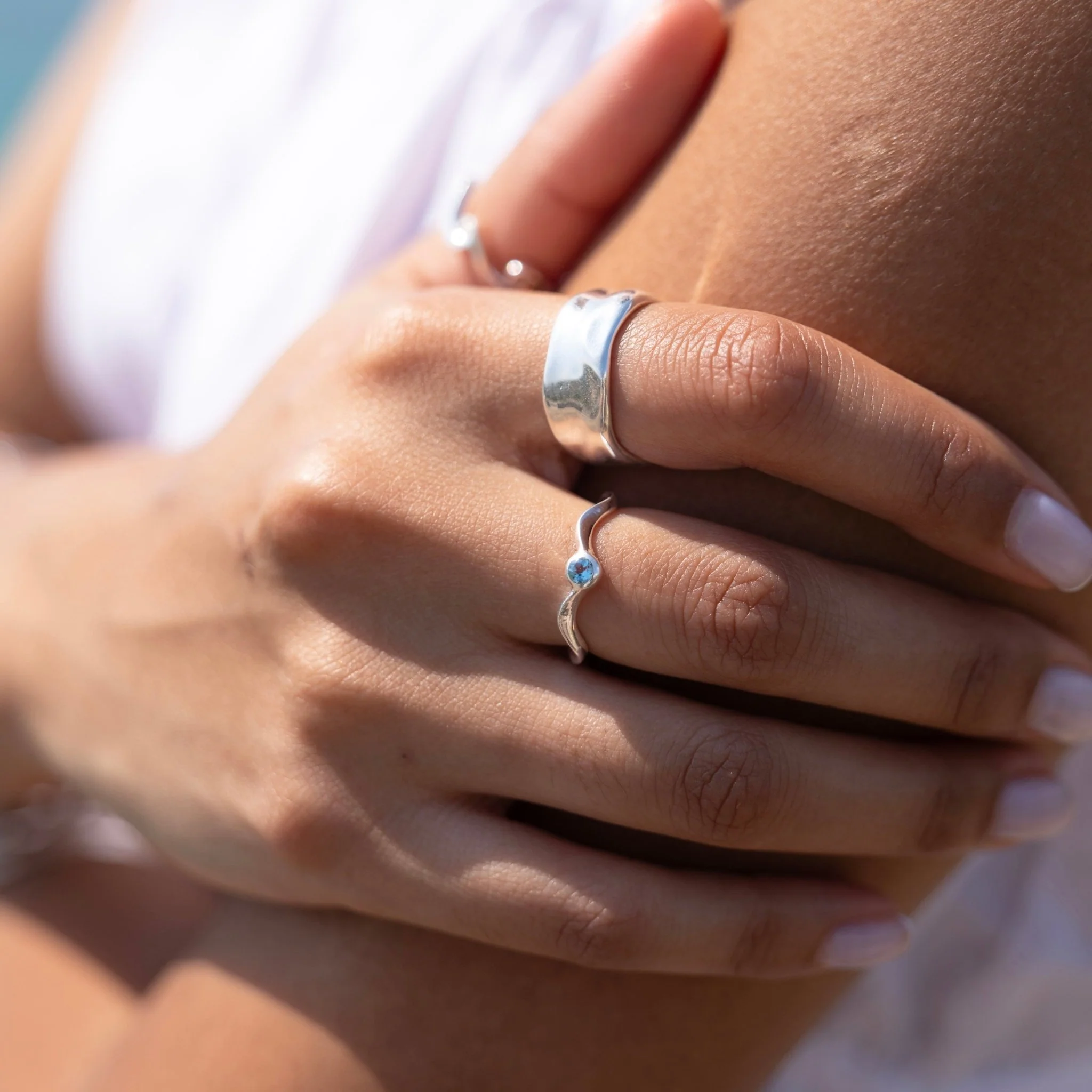 Blue Motion Ring | Sennen Jewellery