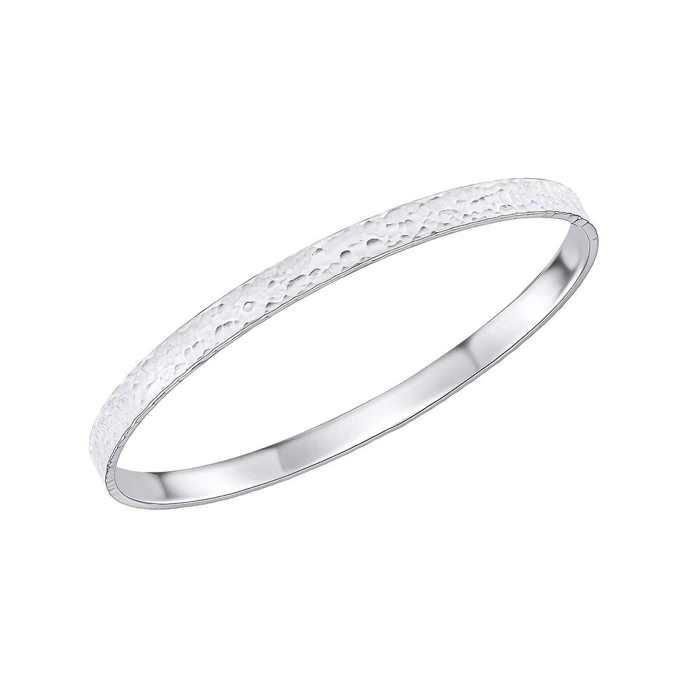Hammered Texture Bangle | Seaside Jewellery