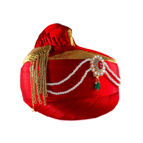 Shop Red Moti Shirpech Puneri Pagadi | Gore Ani Mandali