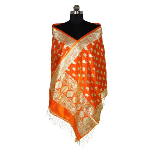 Shop Gold Satin Silk Butta Shela | Gore Ani Mandali