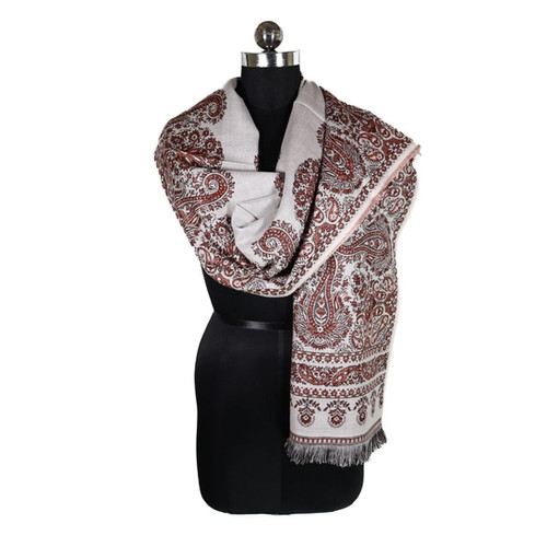 Shop White Kani Koiri Shawl | Gore Ani Mandali