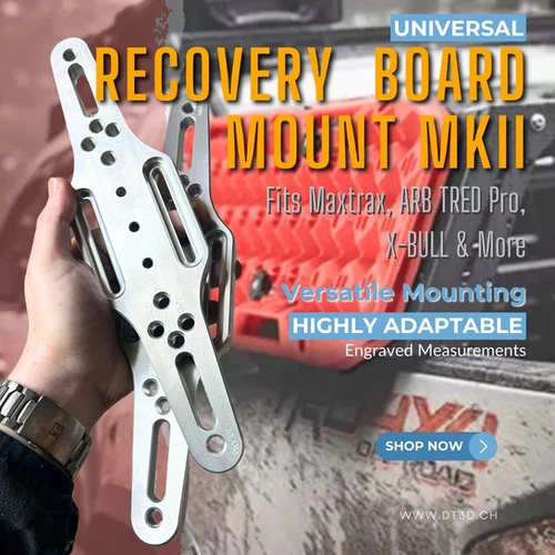 Universal Recovery Traction Board Mount MKII Set of 2 – Fits Maxtrax ...