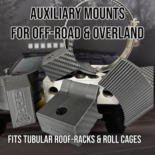Overland Essentials: All Sizes Tube & Roof Rack Mounts for LED Lights ...