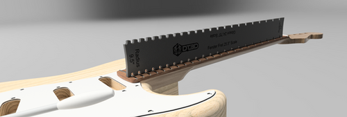 Gibson - Fender Guitar Fret Scale Ruler - 24.75" / 25.5" - Radii 9.5 ...