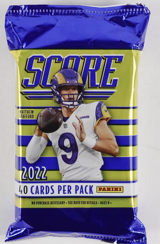 2022 Score Football Hobby Pack | Coastal Sports Collectibles