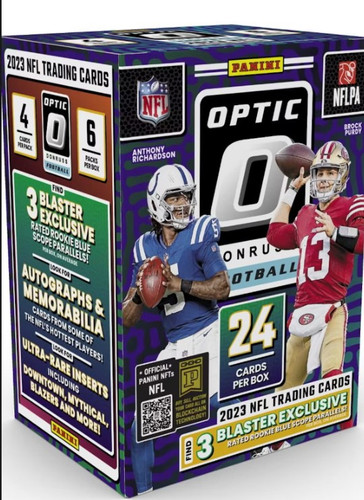 2023 Panini Donruss Optic Football 6-Pack Hobby Blaster Box (Blue Scope ...