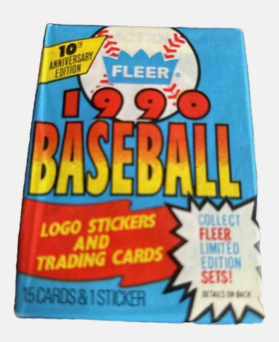 1990 Fleer Baseball Wax Pack | Coastal Sports Collectibles