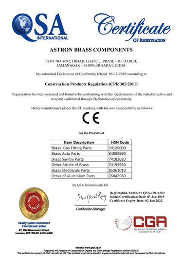 CERTIFICATE | Astron