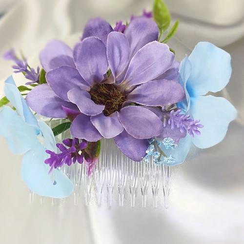 Grinalda Livian com Rosas com Tons de Lilas e azul Serenity | Atelie ...