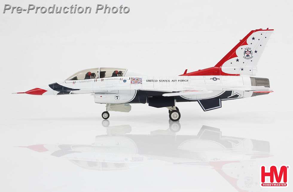 Hobby Master HA38045, F-16D Thunderbirds No.7 plane, USAF, Nellis AFB ...