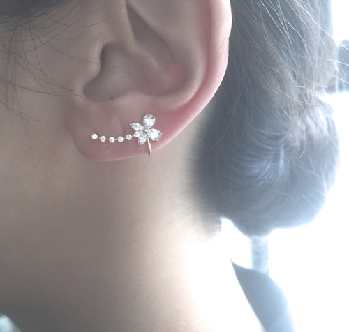 Flower Stem Ear Cuff | candiceluk