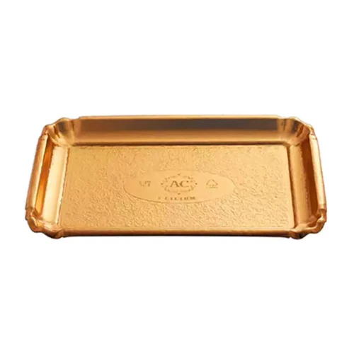 RECTANGULAR GOLD TRAY /80 12"/16" | All Chef Supplies
