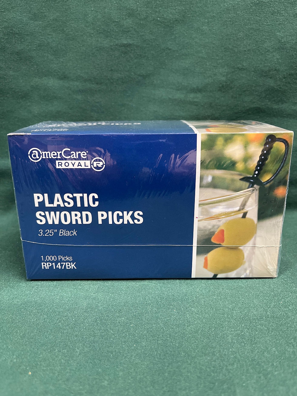 Royal 3.25” Black Plastic Sword Picks 1000ct | Kreyer’s Candy