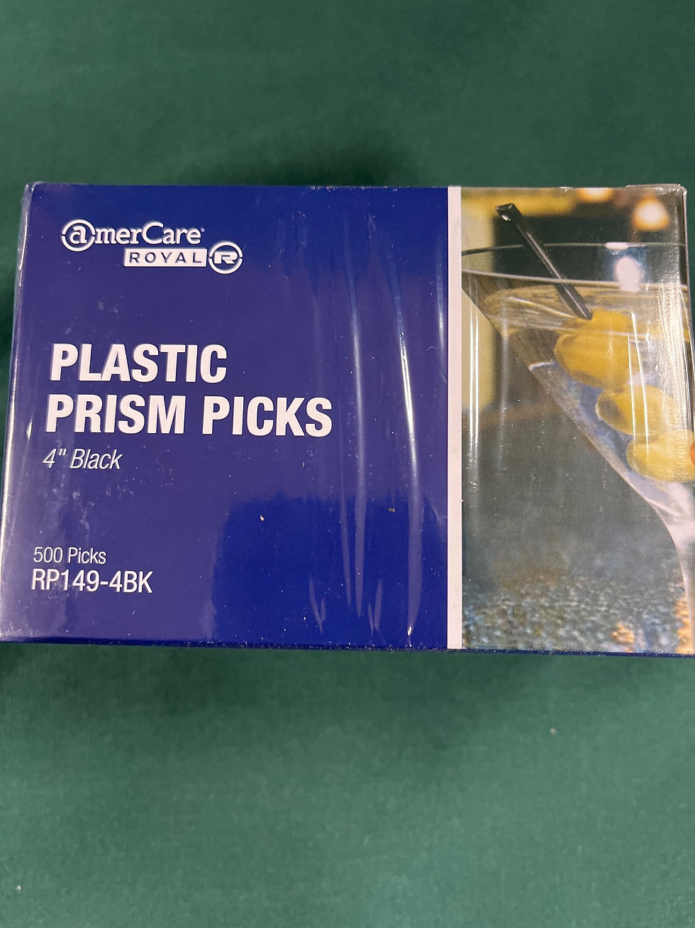 Royal Paper 4” Black Prism Pick 500ct | Kreyer’s Candy