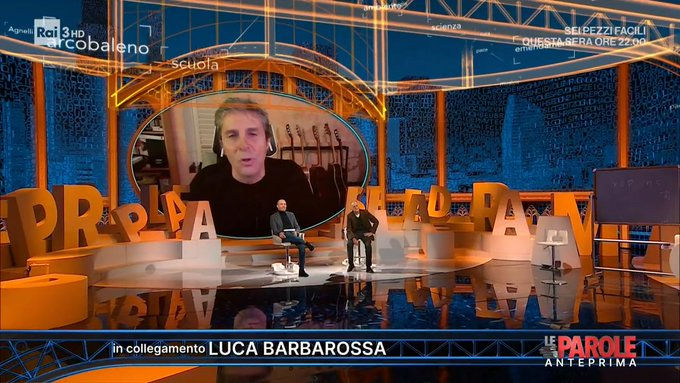 Luca Barbarossa ospite a "Le Parole"
