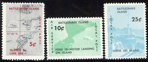 1966 - Set of 3 Stamps - Rectangle - 1st Printing | RILP