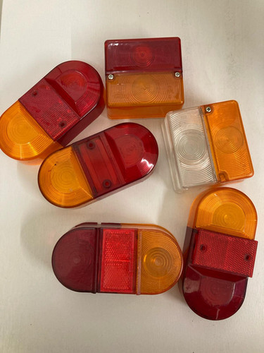 Britax Red and Amber Indicator and Brake Marker Light Lamp Lens ...