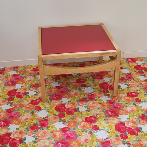 Table basse Baumann rouge/argile | Atelier De Dianne