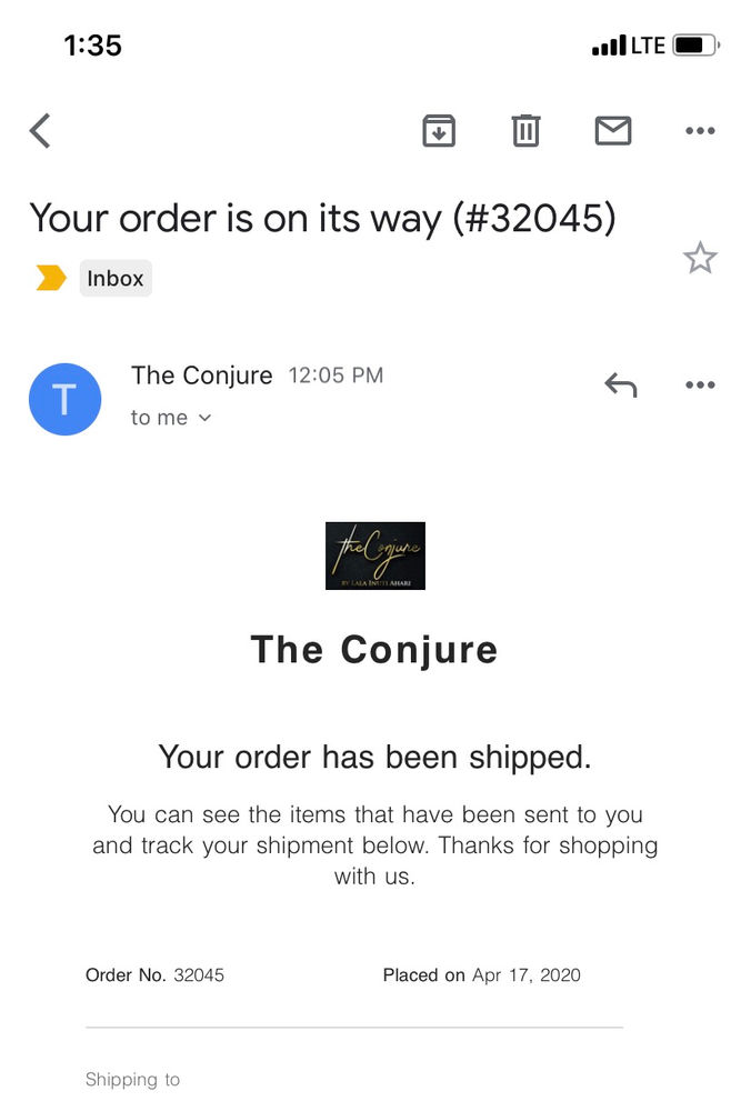 My order shipped! Questions... | The Conjure