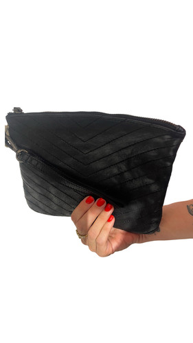 תיק קלאץ׳ /ערב YUVAL ALON שחור נאפה | BRADSHAW Shoes & Art