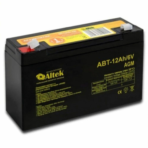 Акумулятор ALTEK ABT 12Ah 6V AGM | СЯЙМО
