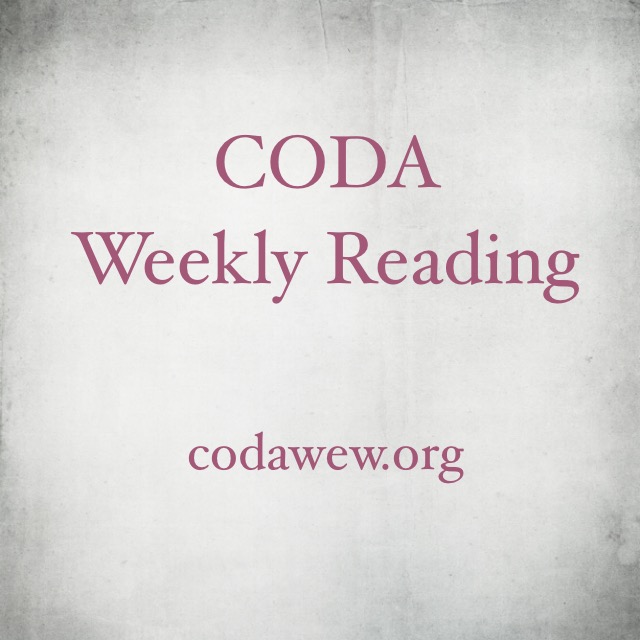 CoDA Weekly Reading from CoDA.org