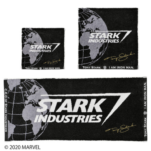 Marvel Japan - Long Towel Tony Stark Signature | Toy-Wave Japan