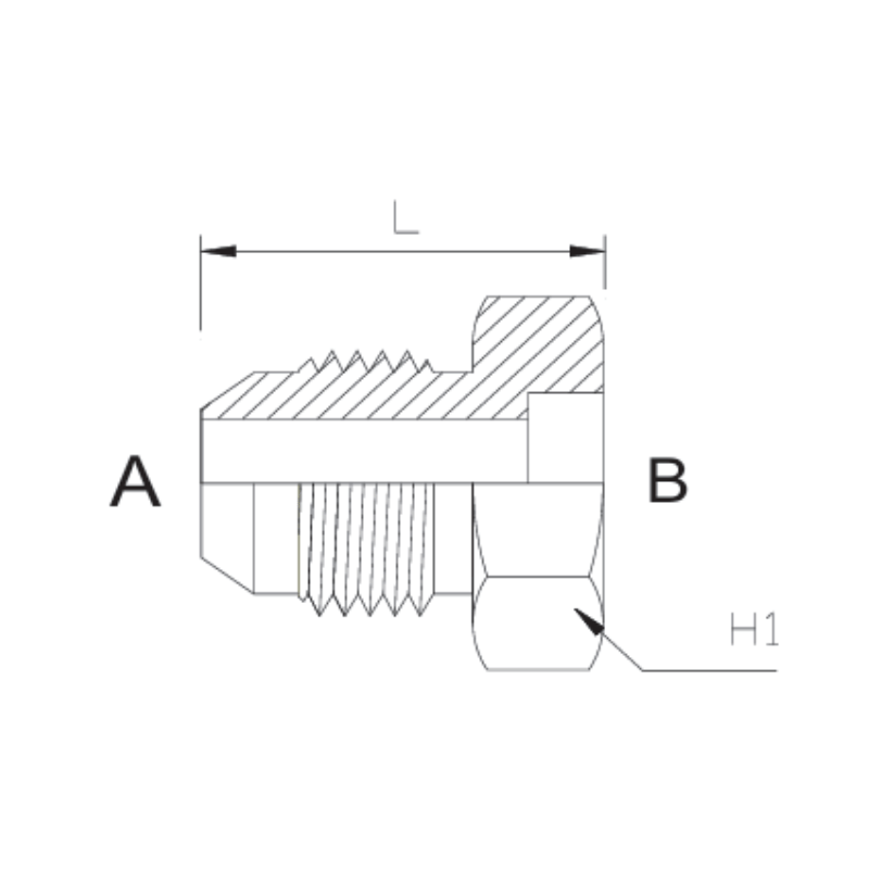 4JW JIC Male Tube Weld | Spot On Hose and Fittings