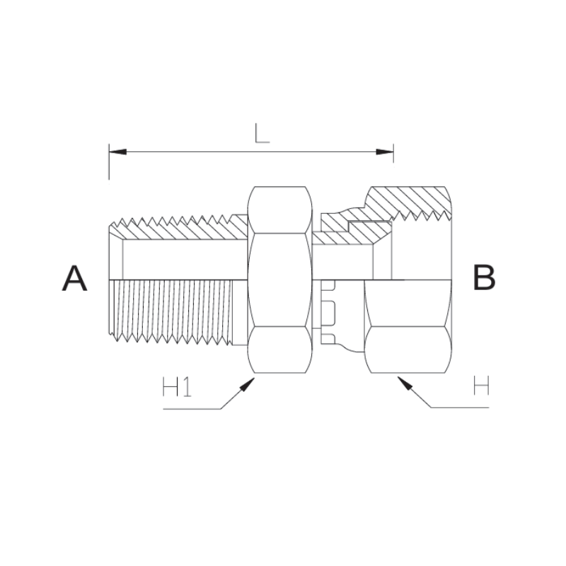 2TJ BSPT Male x JIC Female | Spot On Hose and Fittings