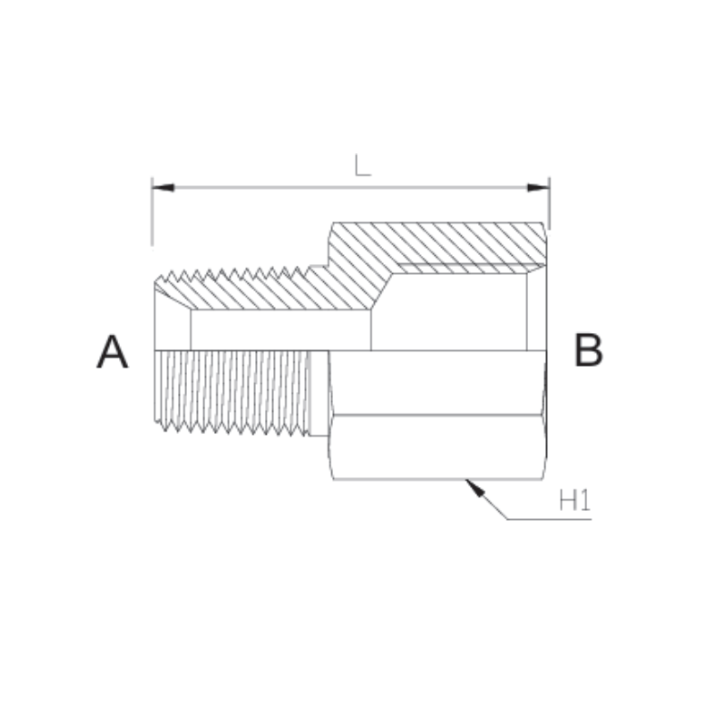 5TO BSPT Male x UNO Female | Spot On Hose and Fittings