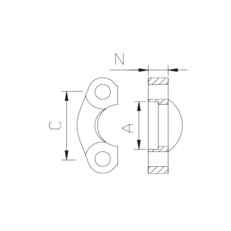FSC SAE Flange CD 61 Split Clamp | Spot On Hose and Fittings
