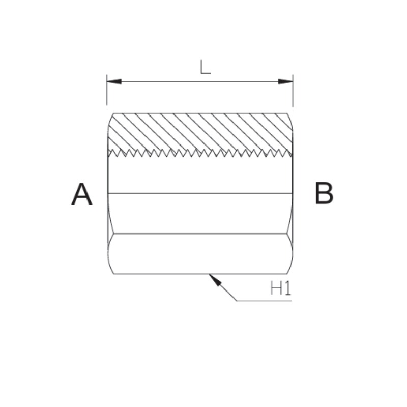 7B BSPP Socket | Spot On Hose and Fittings