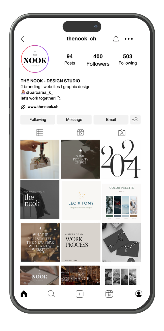 HOME | The Nook - Design Studio | Branding, Websites, Grafikdesign HOME | The Nook - Design Studio | Branding, Websites, Grafikdesign