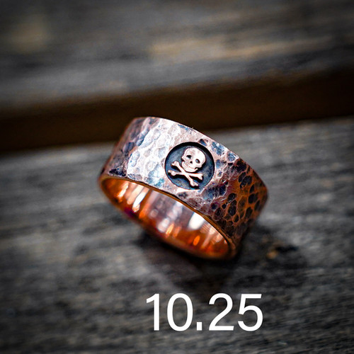Forged Copper Pirate Ring/ size10.25 | Mysite