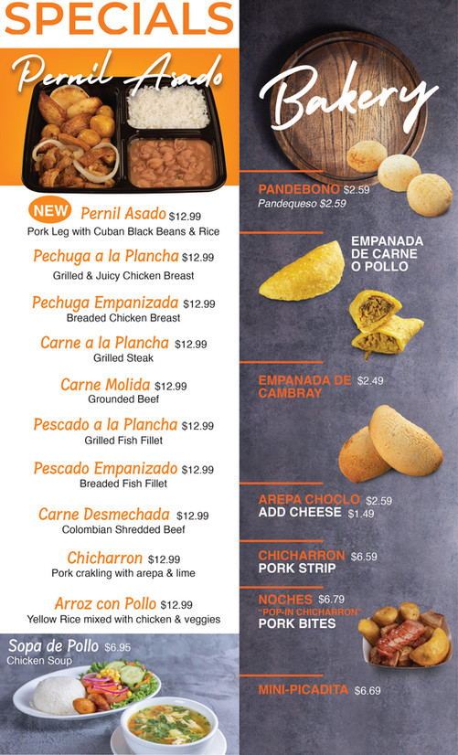 Menus | Noches de Hazlet