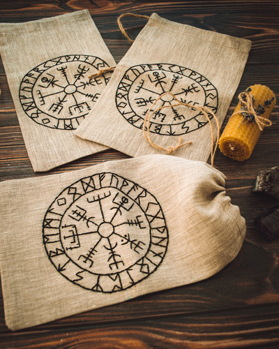 Rune Storage linen Bag | Pagan Store