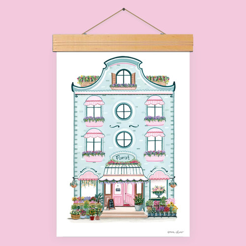 Florist Art Print | Zenti Designs