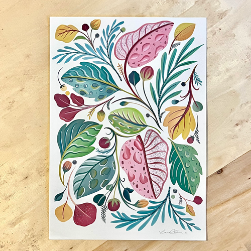 Original Painting- “Tropical Leaves” | Zenti Designs
